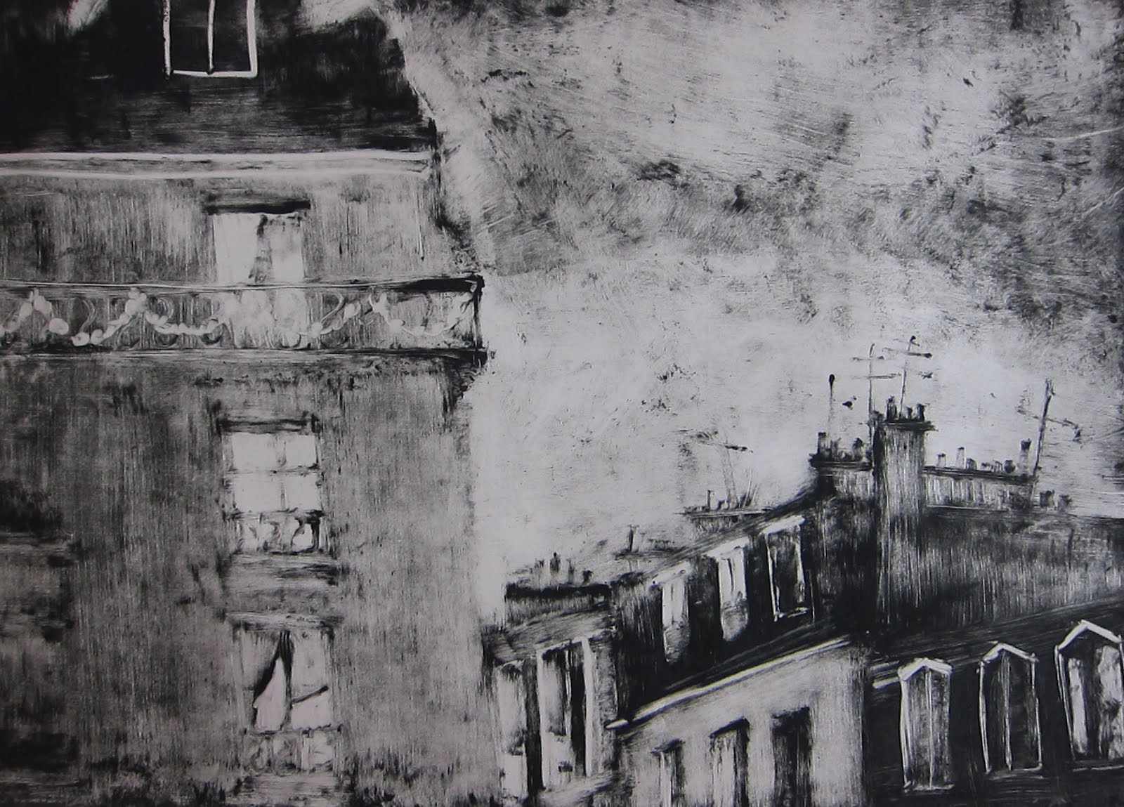 Kellyann Monaghan: French Landscape Monotypes