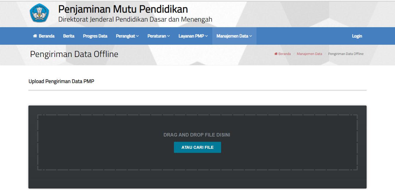 Cara Pengiriman Data PMP Offline - Sekedar Berbagi Informasi
