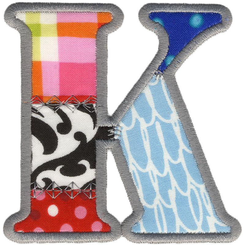 Abecedario con Retazos de Tela en Patchwork. Alphabet in Patchwork ...