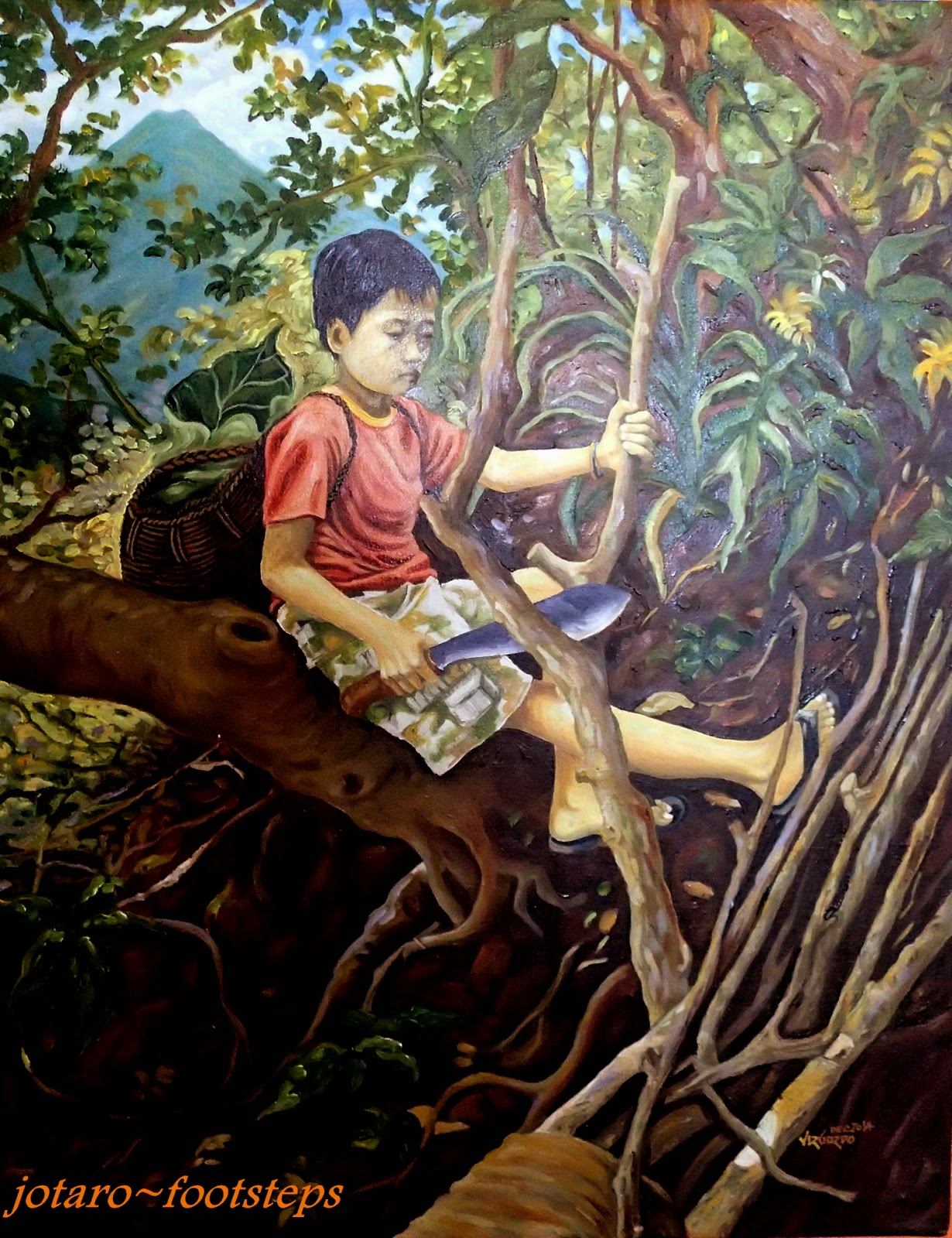 Footsteps - Jotaro's Travels: Art Gallery : Filipino Ivatan Art @ Batanes