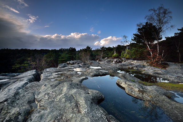 Orage sur les Gorges de Franchard.