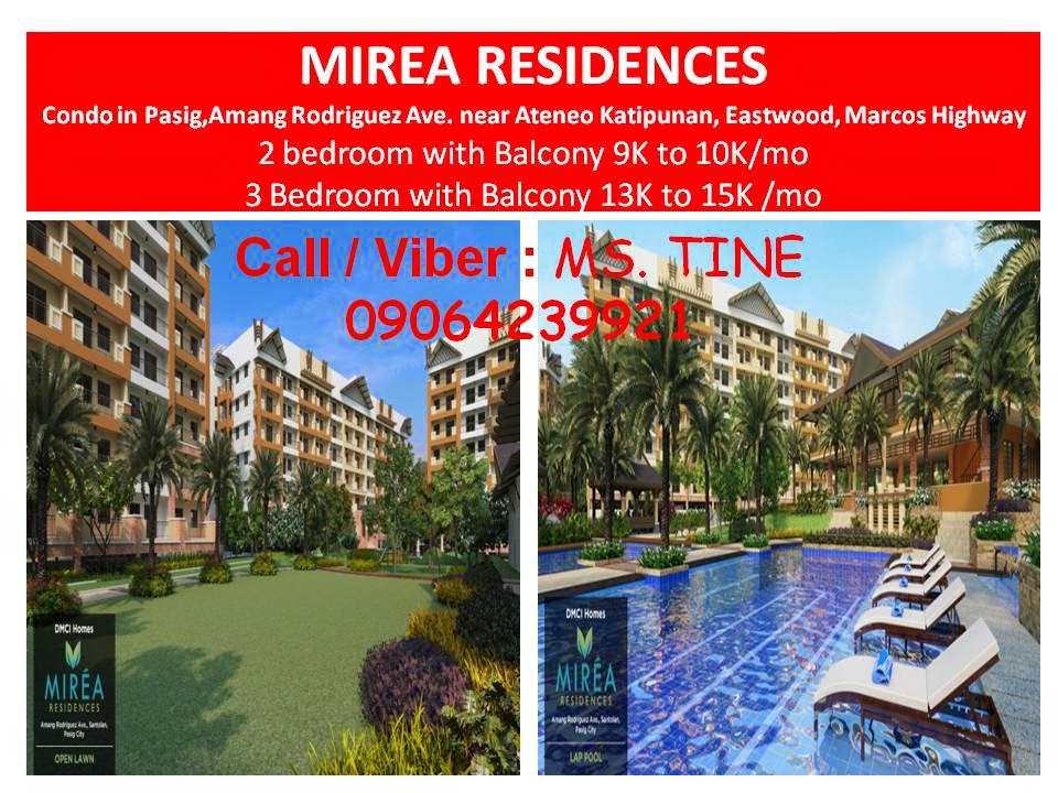 Mirea Residences Midrise Condominium in Pasig: DMCI Midrise Condo in ...