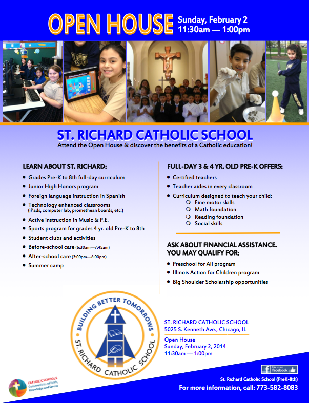 Southwest Chicago Post: St. Richard School to Host Open House