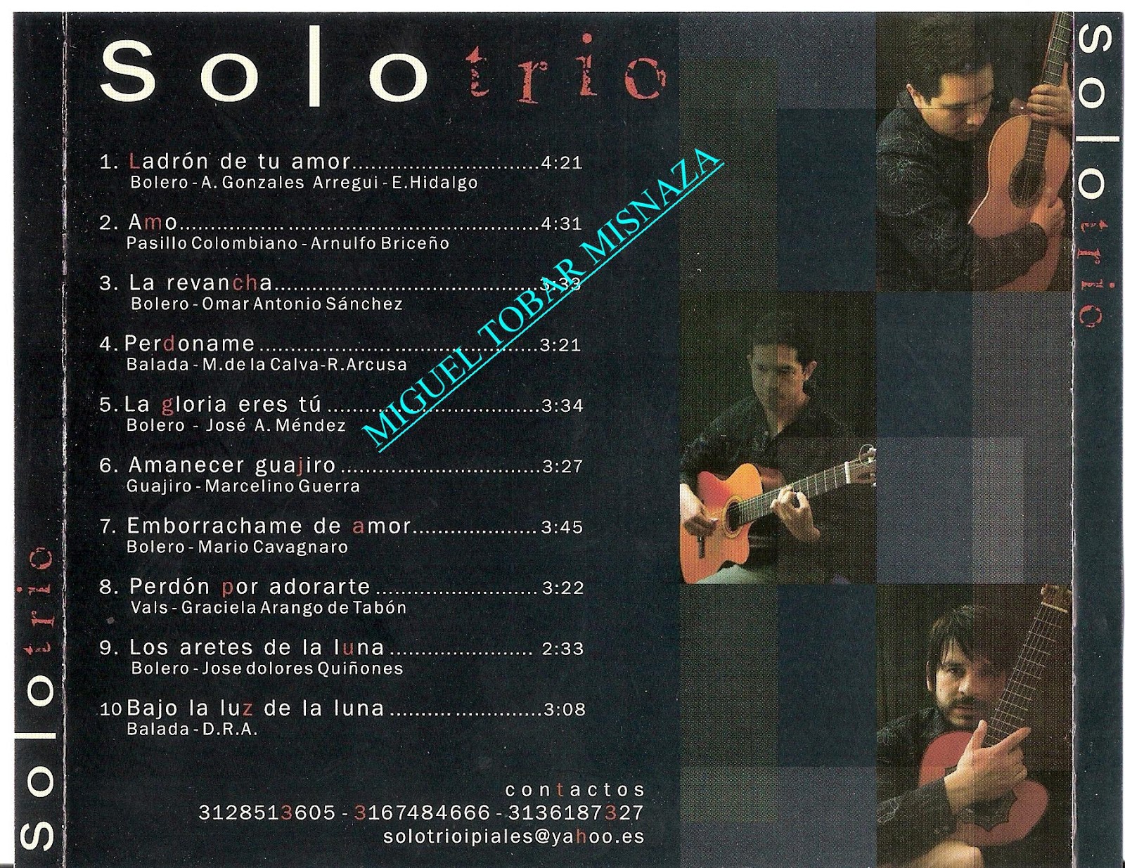 MELODIAS DE COLOMBIA: SOLO TRIO - BOLEROS