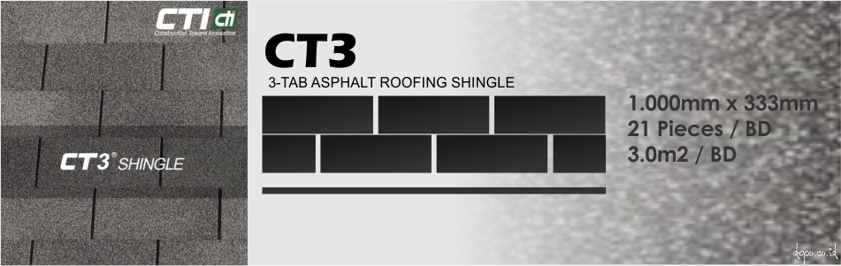 Atap Bitumen | CTI KOREA CT3 ~ Depo Material