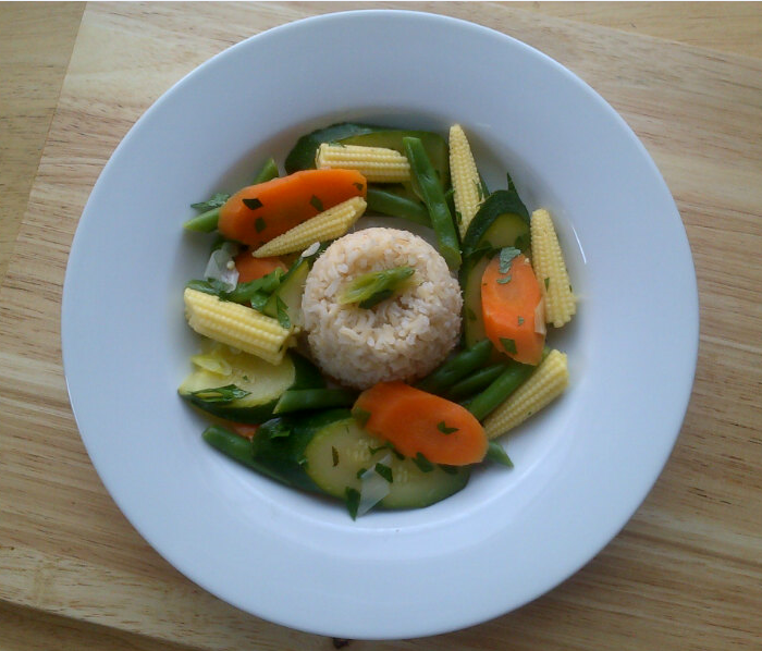 Rocket and Roses Vegan Kitchen: Ginger Rice with Japanese Vegetables