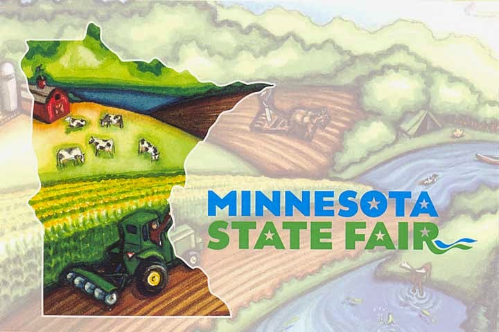 POSTCARDY: the postcard explorer: Map: Minnesota State Fair Art