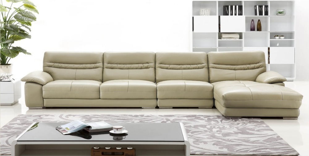 SOFA KULIT ASLI MINIMALIS TYPE L (SUDUT)