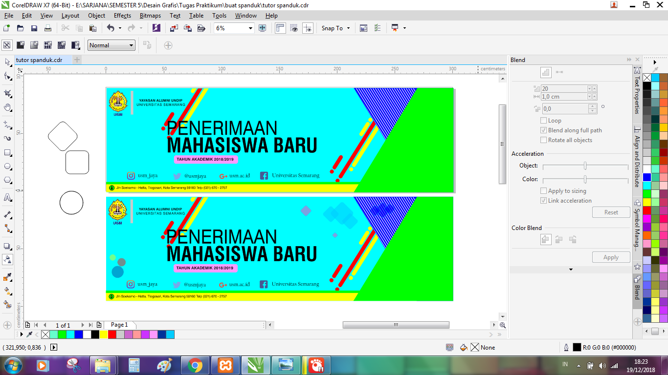 TUTORIAL MEMBUAT SPANDUK DENGAN MENGGUNAKAN CORELDRAW X7