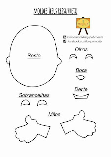Ideias Ministério Infantil: Molde de Jesus