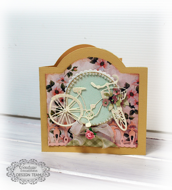 Sweet bicycle Card by Sue Smyth - Couture Creations
