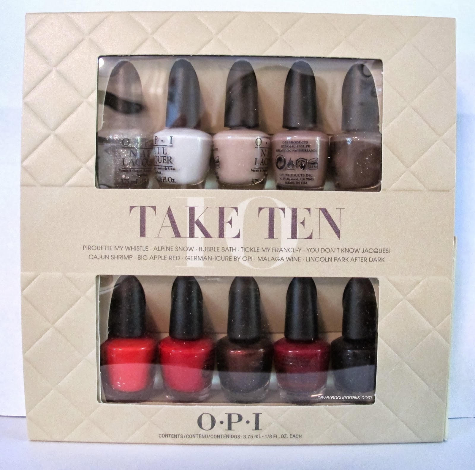 Never Enough Nails: OPI Take Ten Holiday Minis Gift Set!