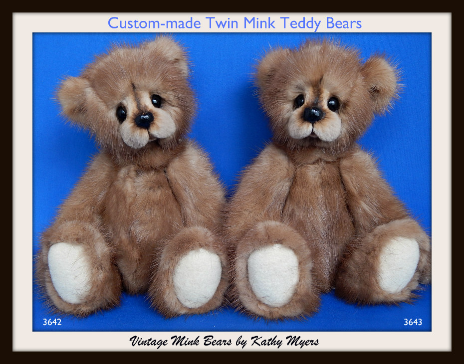 Designed By Kathy Myers: Custom Twin Teddies