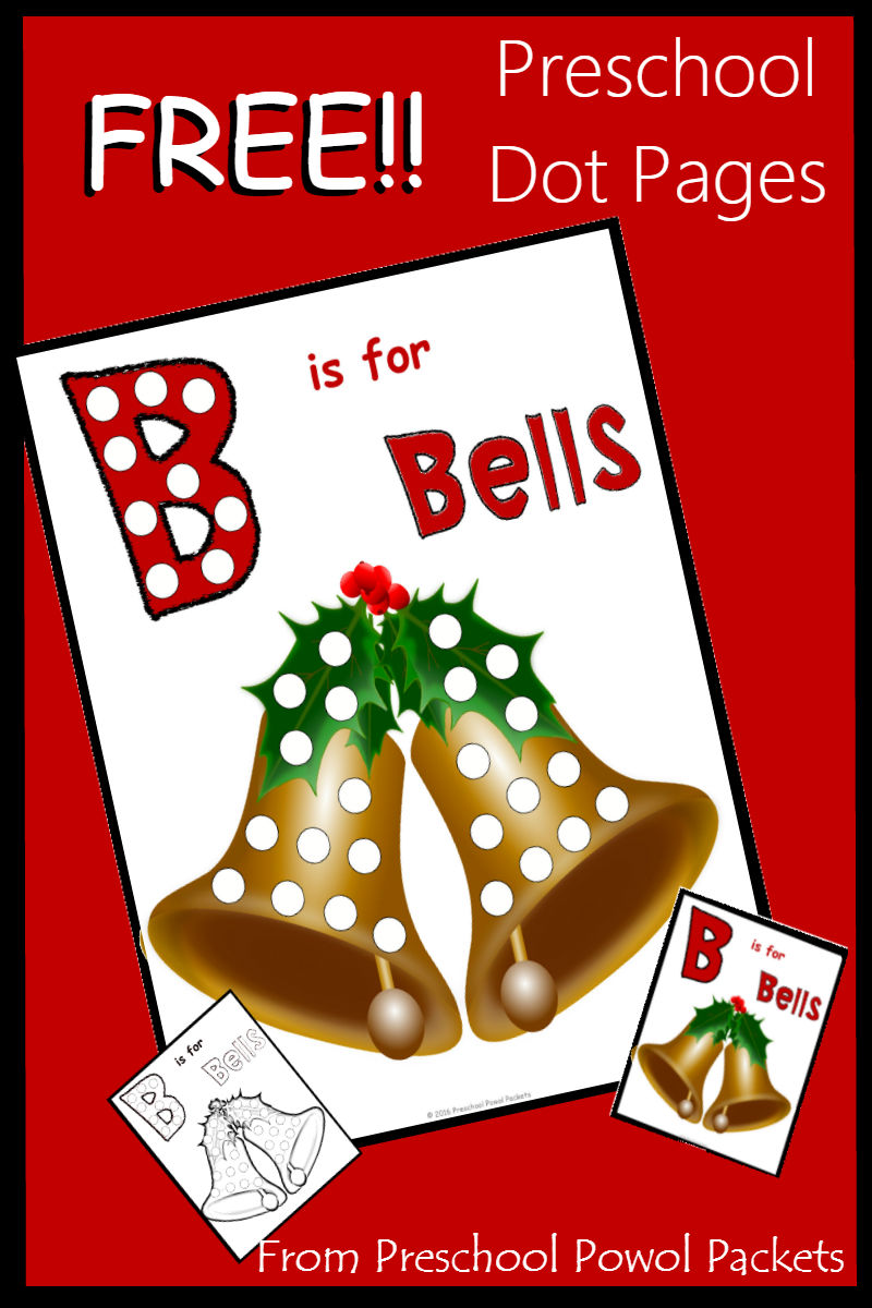 {FREE} Christmas Bells Preschool Dot Printabes | Preschool Powol Packets