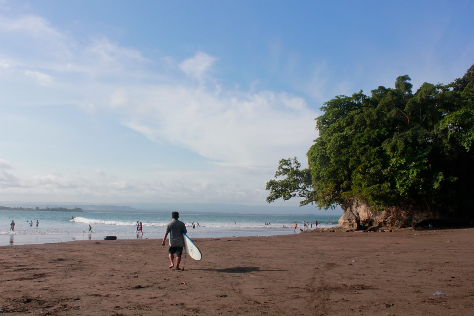 Batu karas : Surfing at "Little Bali" in west java