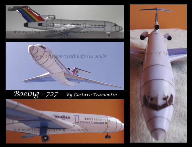 ArtPaperCraft: Boeing 727