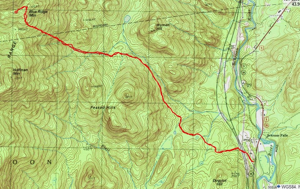Off on Adventure: Bushwhack Hike Up Blue Ridge Mtn - Hoffman Notch ...