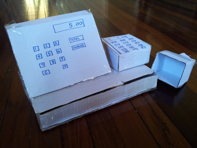 Riches & Roses Handmade for Kids: Kids' craft: cardboard cash register