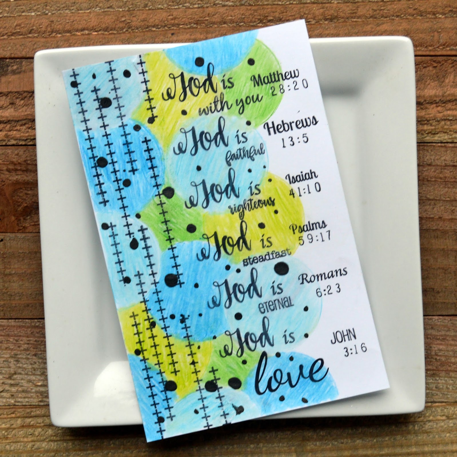 SRM Stickers: God Is... Bible Journaling by Christine
