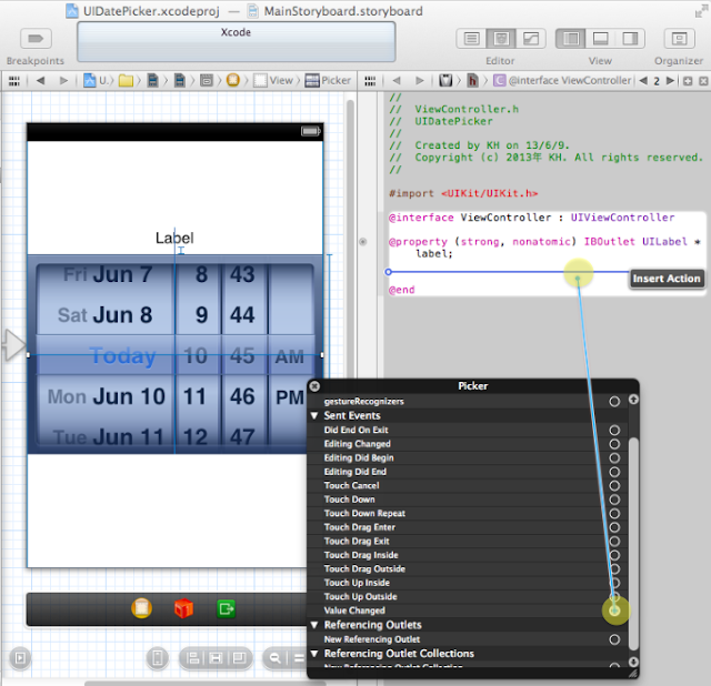 KH的程式世界: [iOS] UIDatePicker