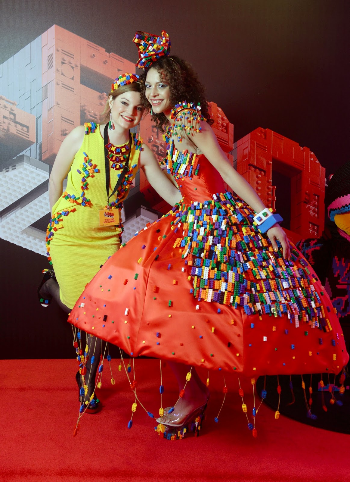 Cycle in Heels : Lego dress at the Lego Movie Premiere