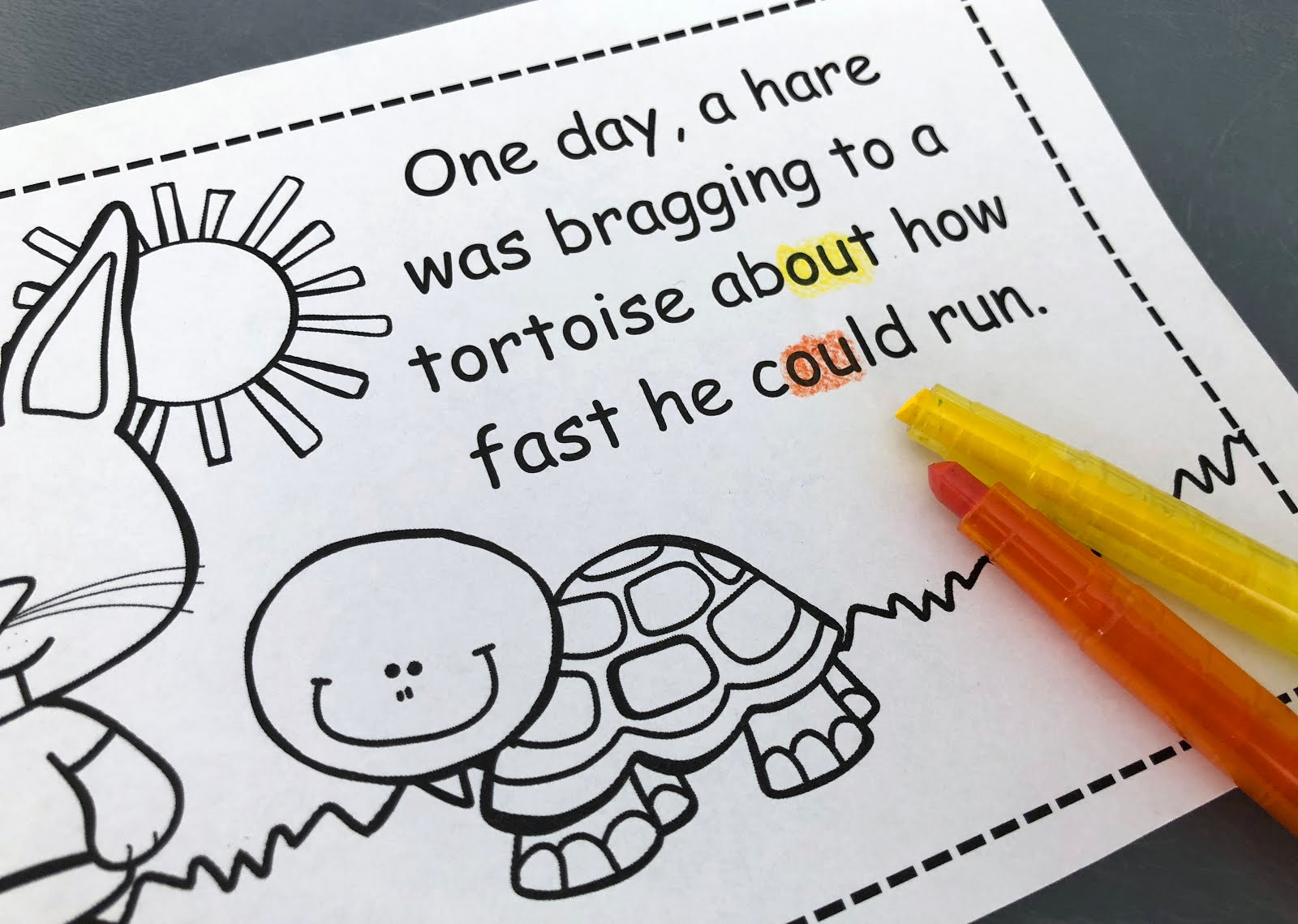 The Tortoise and the Hare Reader and Activities | The Barefoot Teacher