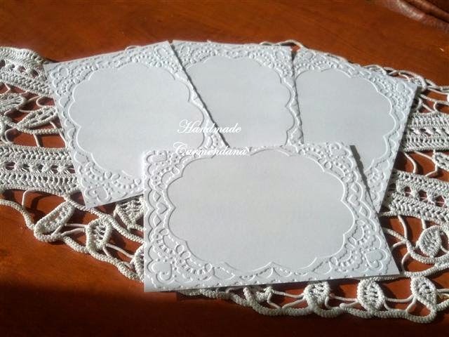 Felicitari handmade (realizate manual): Carton embosat