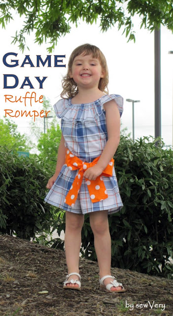 sewVery: Game Day Ruffle Romper
