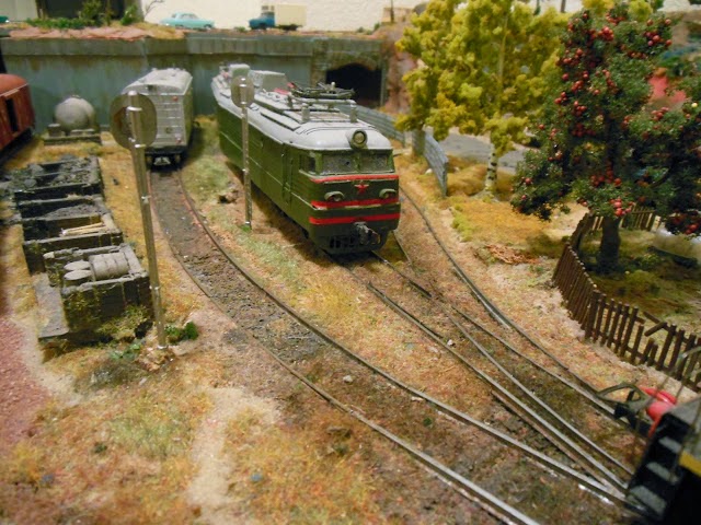Soviet model train layout