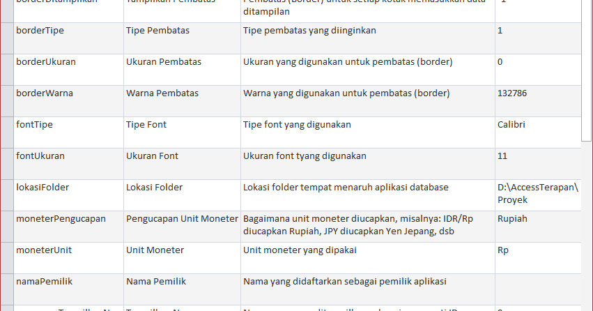 Membuat Pengaturan Sistem Sendiri Di Access - Mendesain Tabel (Bagian 2 ...