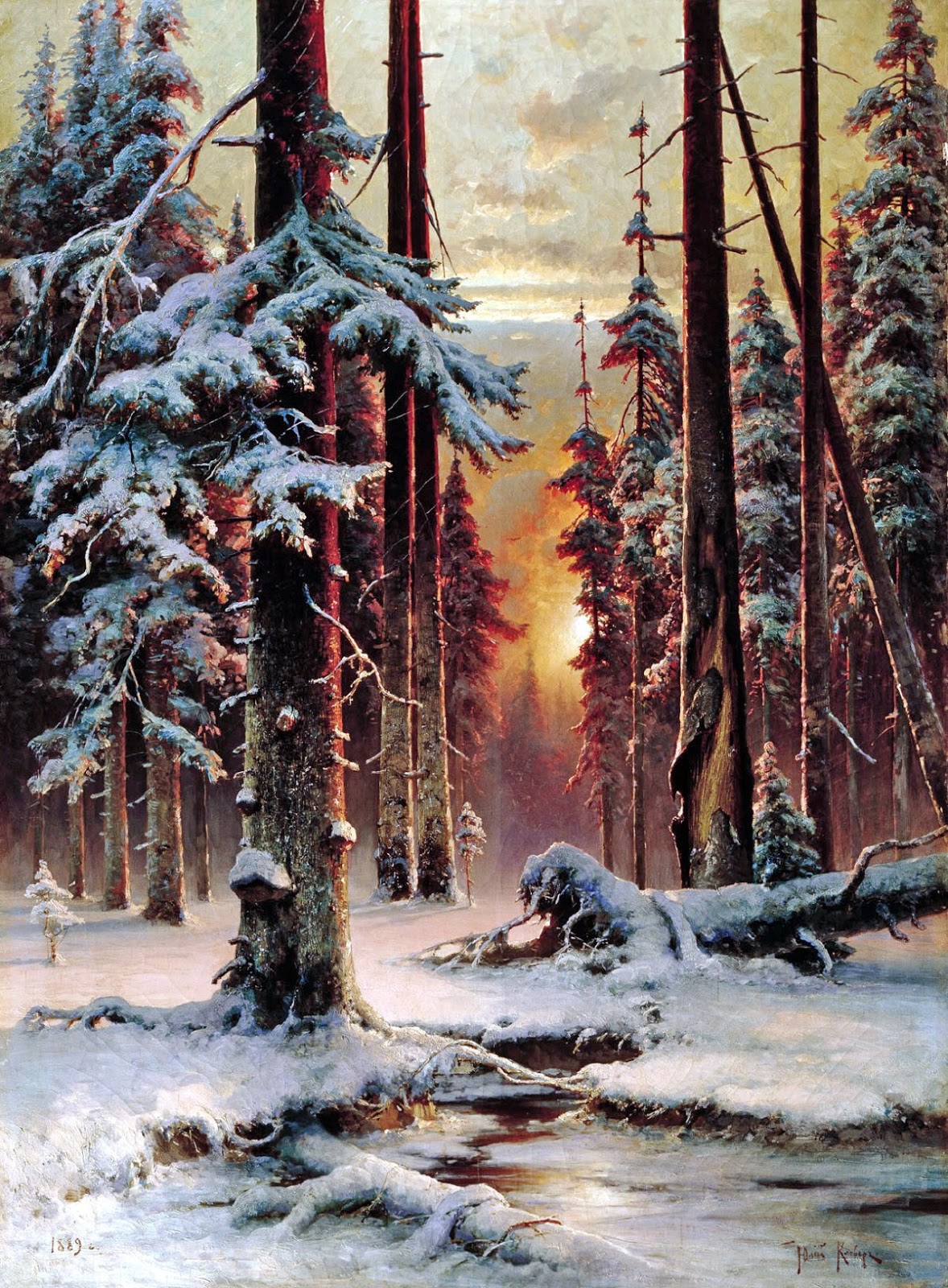 winter paintings from the 1800s | WINTER PAINTINGS of the week