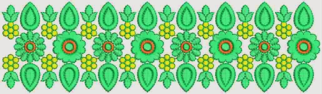 EmbDesignTube: Winter Collection Of Embroidered Lace Border Designs