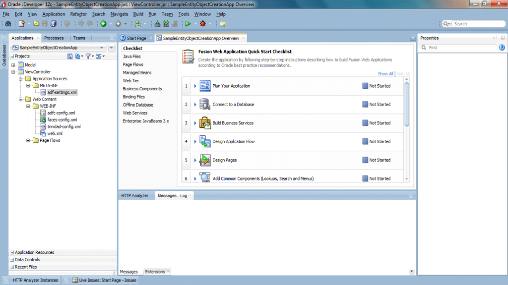 How To Create An Entity Object In Jdeveloper 12c ~ Oracle Adf 12c Application Development