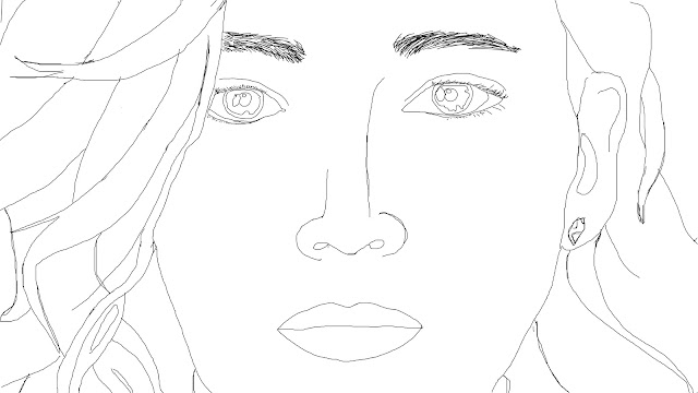Celebrity Coloring Page - Jennifer Lawrence