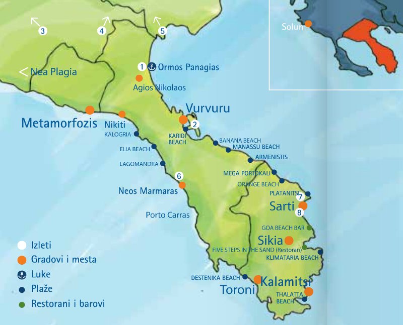 Tina thinks...: Nikiti, Sitonija ~ plavo-bela harmonija...