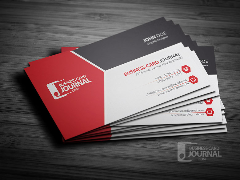 Contoh Business Card Template For Corporate | Kartu Nama Murah