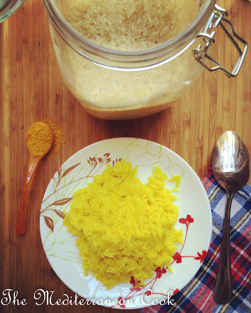 Perfect Fluffy Basmati Rice With Turmeric - The Mediterranean Cook
