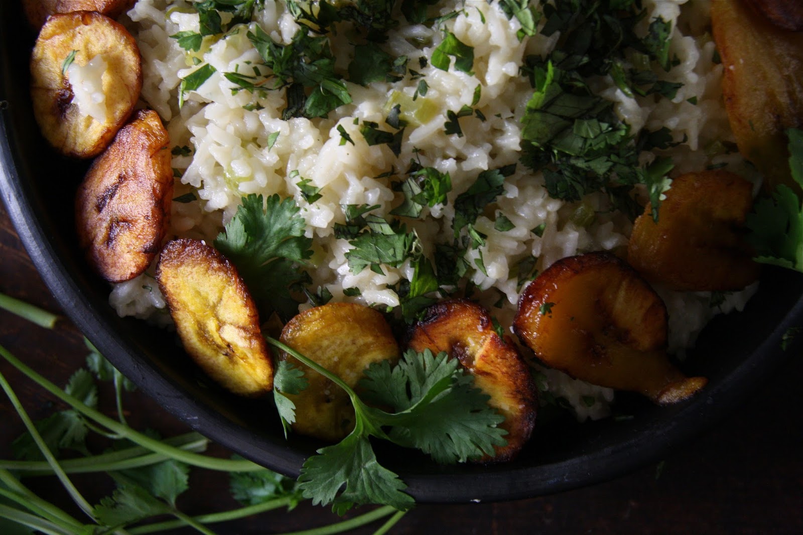 salted sugared spiced™: Mexican White Rice with Fried Plantains