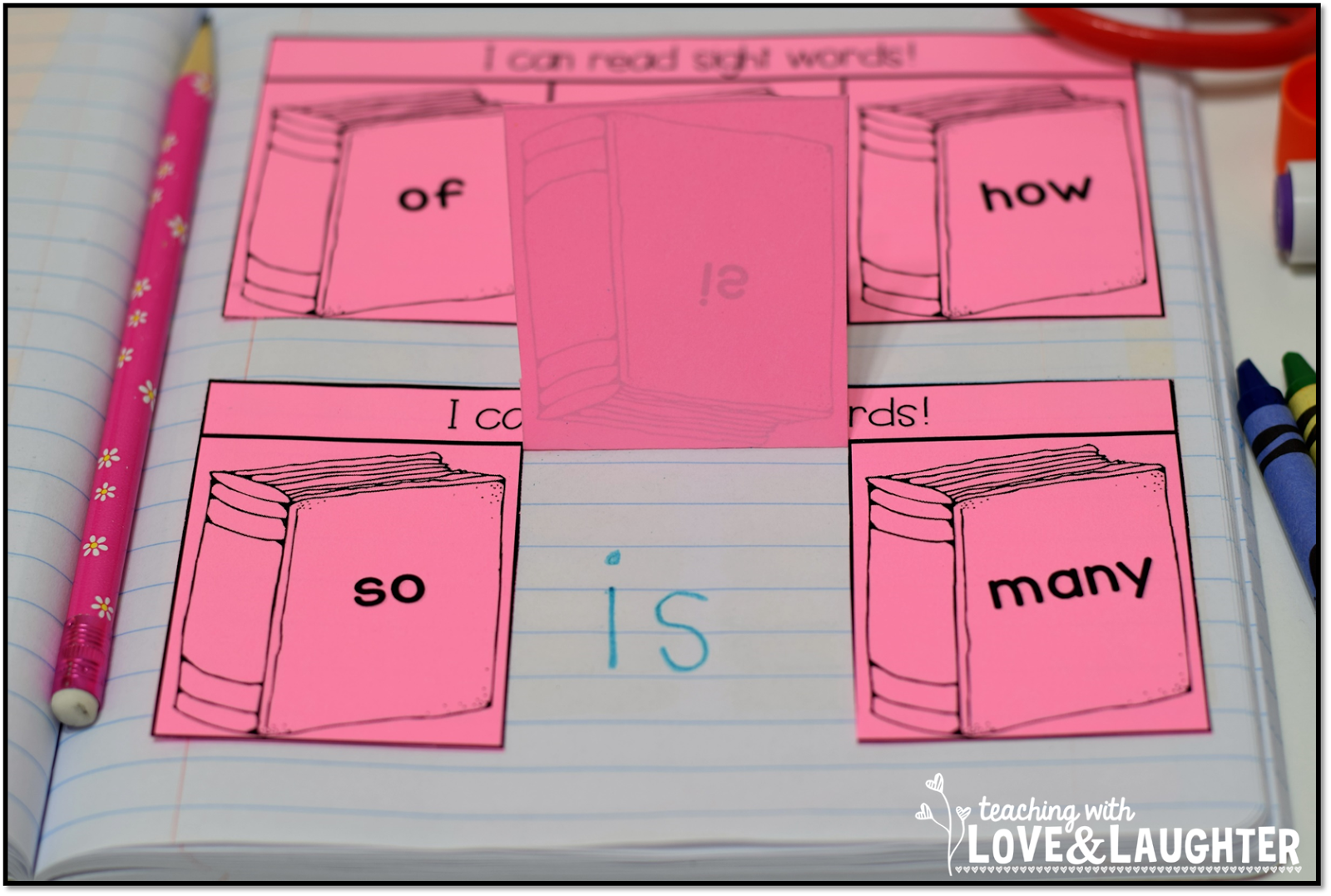 Teaching With Love and Laughter: Kindergarten Sight Words Interactive ...