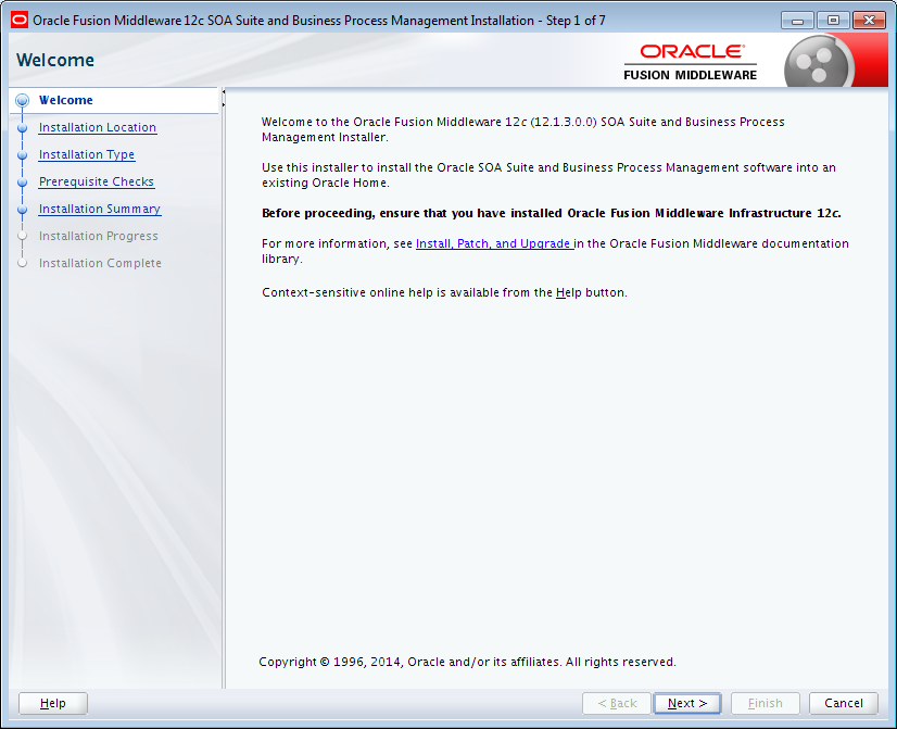 My experience in Middleware & Big Data: Oracle SOA Suite 12C installation