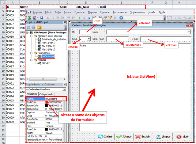Série: ListView para Excel e VBA - Modificando Dados (1) | Excelmax ... Série: ListView para Excel e VBA - Modificando Dados (1) | Excelmax ...