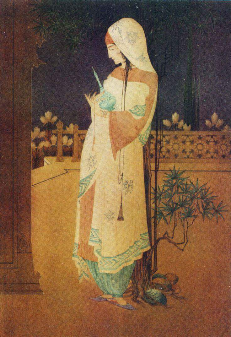 CHINAR SHADE : A PAINTING OF A R CHUGTAI AND A COUPLET OF GHALIB