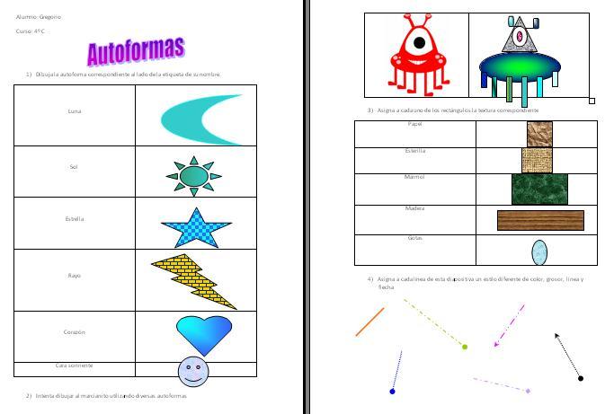 Cuaderno de Computación 4: AUTOFORMAS - WORD