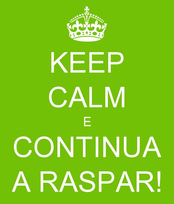 Daily Susana: Raspa, raspa, raspa...