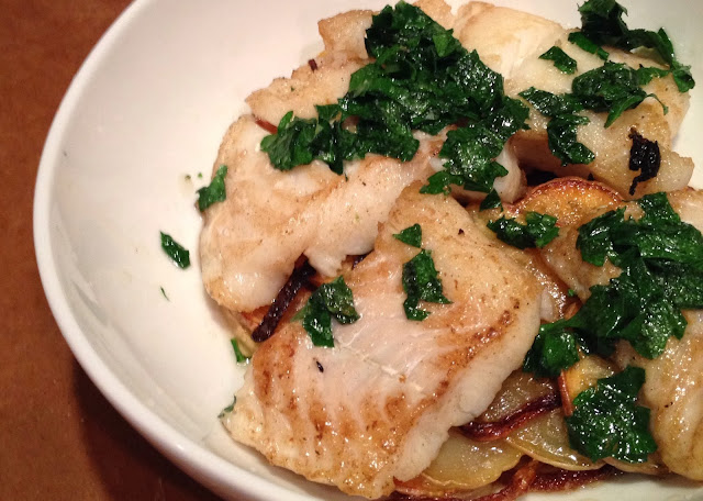 cod with potatoes and salsa verde / WHAT JEN DOES