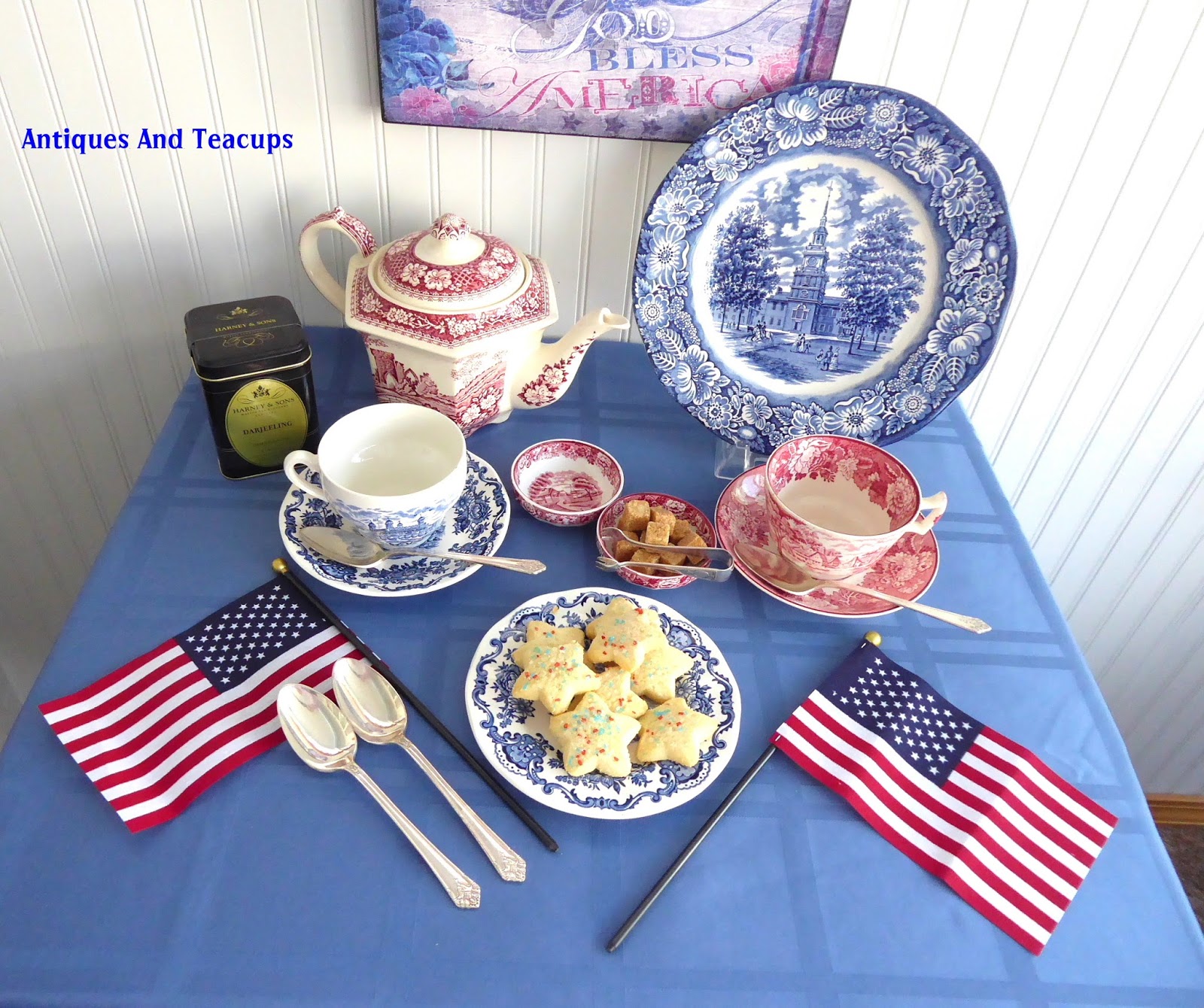 Antiques And Teacups: Tuesday Cuppa Tea for July 4th!
