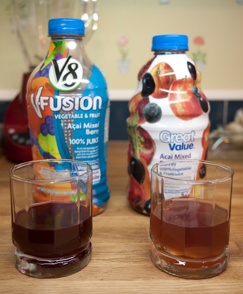 The Watery Gourmet: PRODUCT REVIEW: Wal-Mart Great Value V8 Fusion