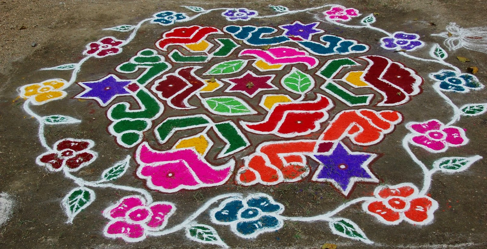 Durga Designs: Colour Kolam