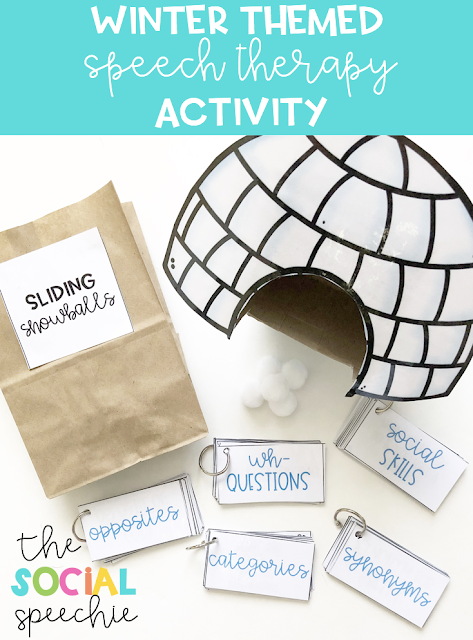 Winter Themed Speech Therapy Activity | The Social Speechie