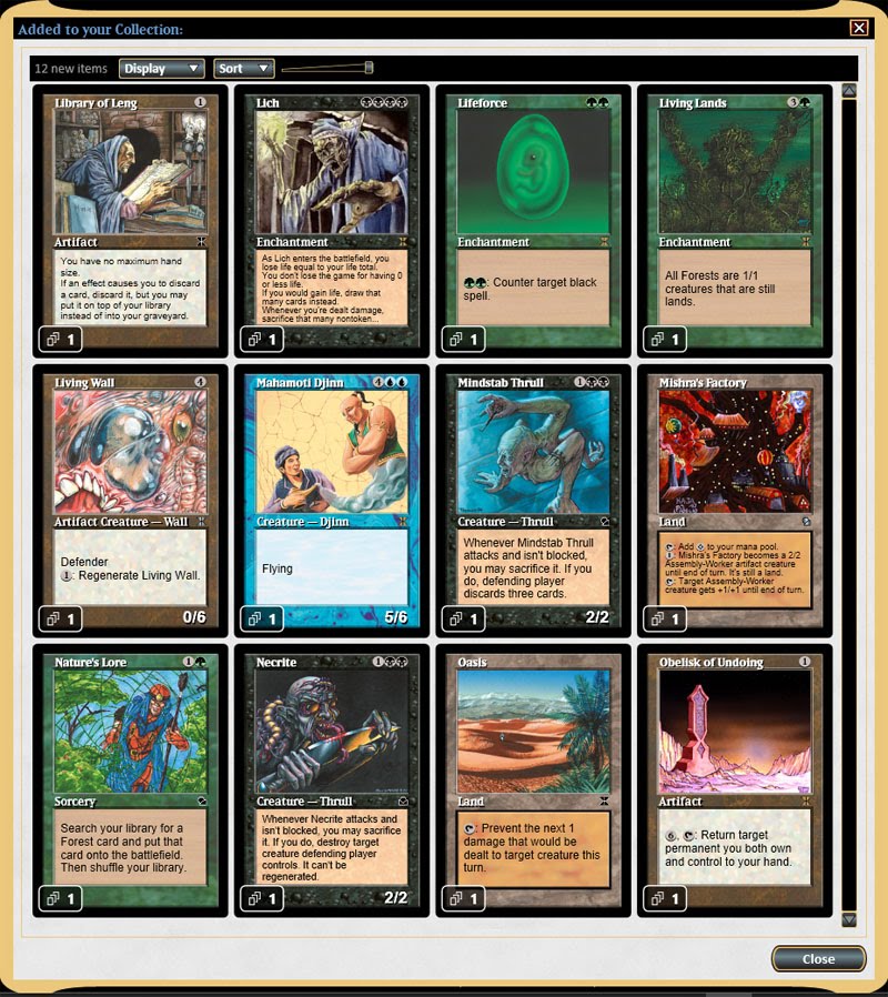 Magic the Gathering Adventures: White Border MTGO as Black Border